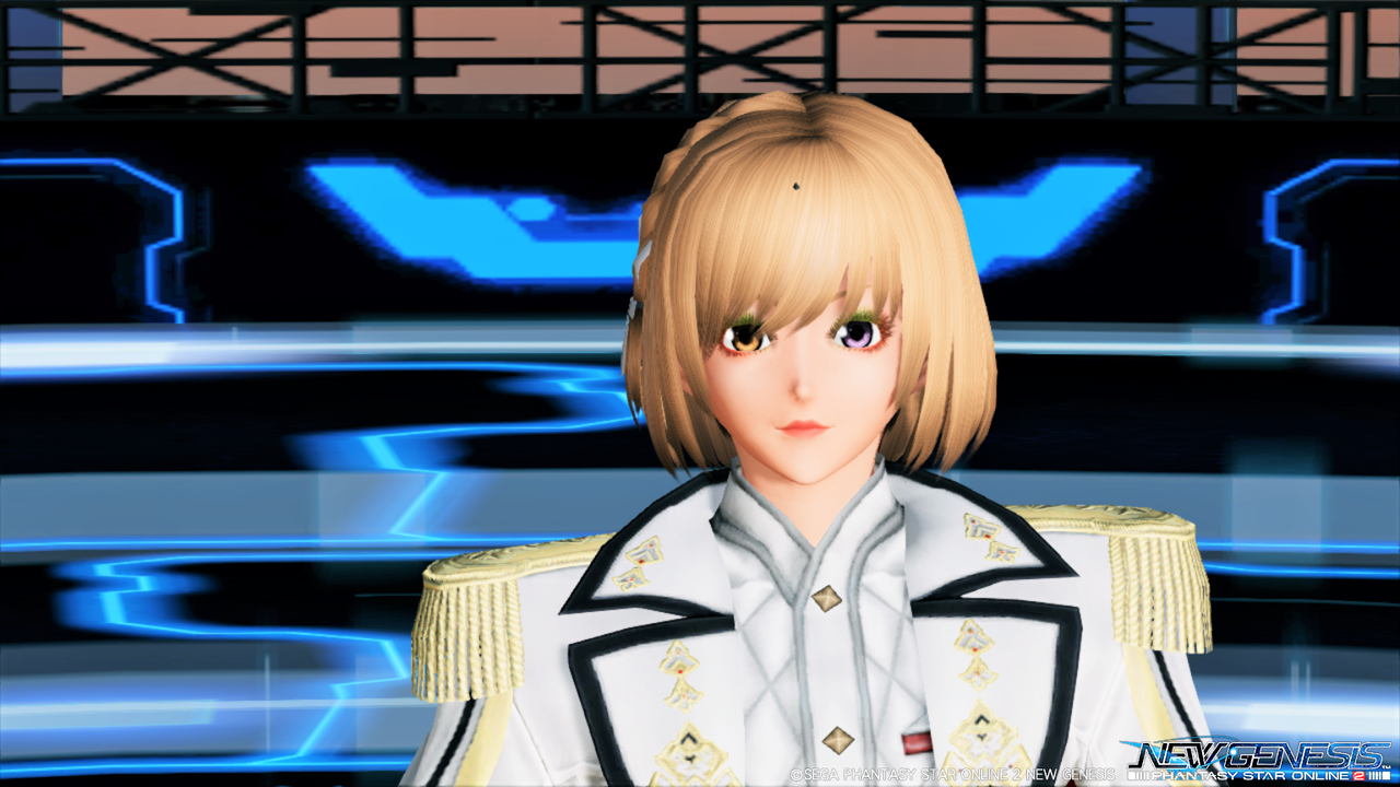 《PSO2･NGS》ARKSコーディネート部｡:《PSO2》★メイヴィス[Ou]＋ビター[Ba]の軍服風コーデ＋メイク話を少々