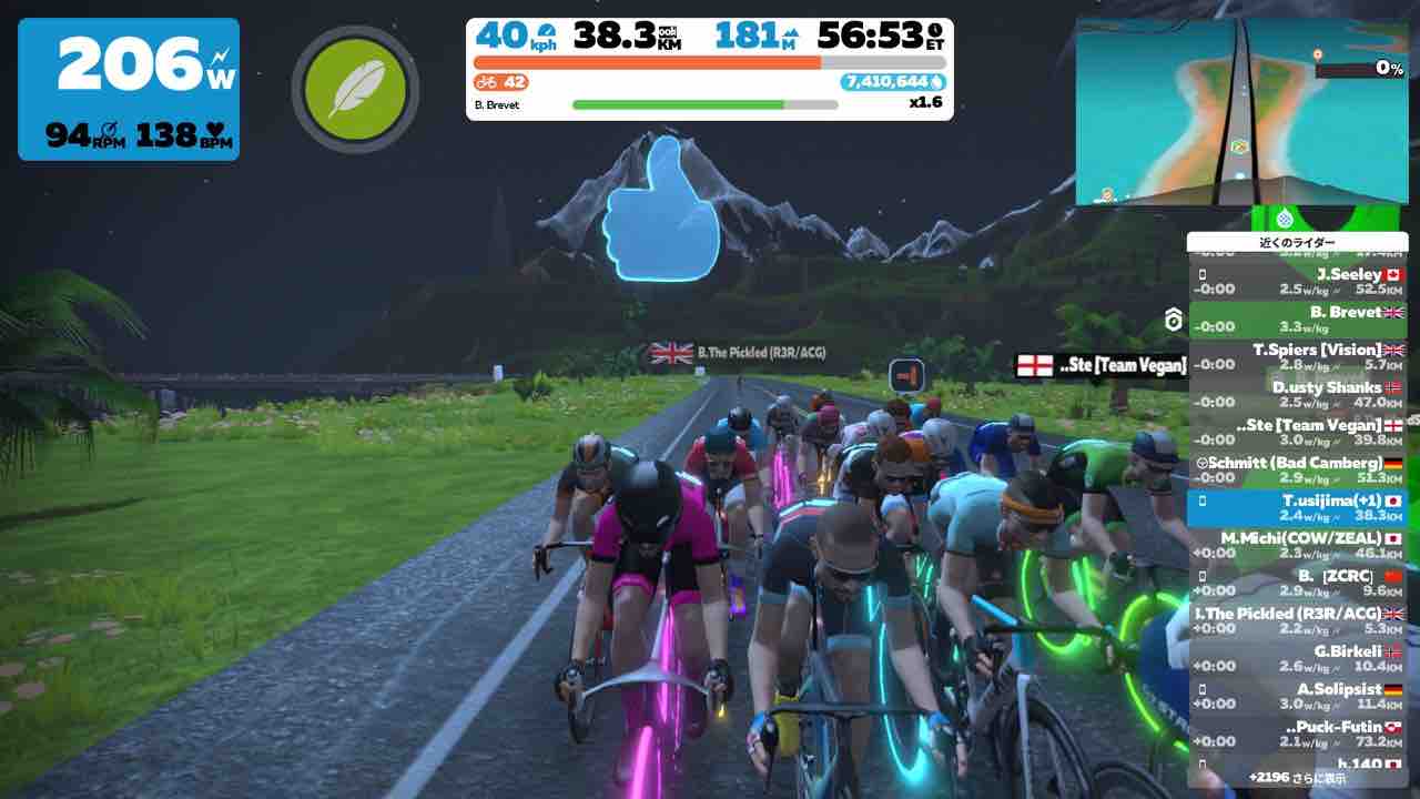 Zwift Pace Partner Ride (B)ゲームは1日1時間 : STIファクトリー備忘録