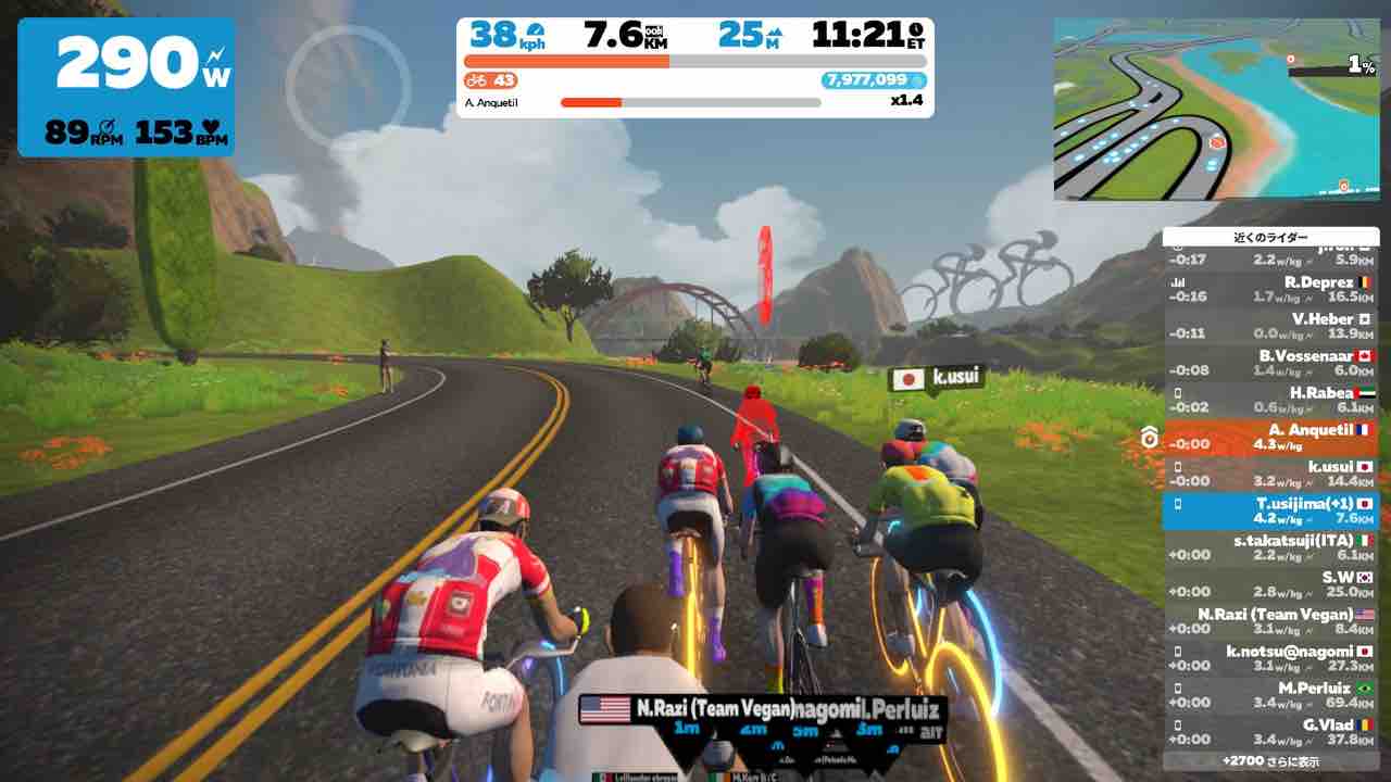 Zwift - Pace Partner Ride (A) 異世界おじさん : STIファクトリー備忘録