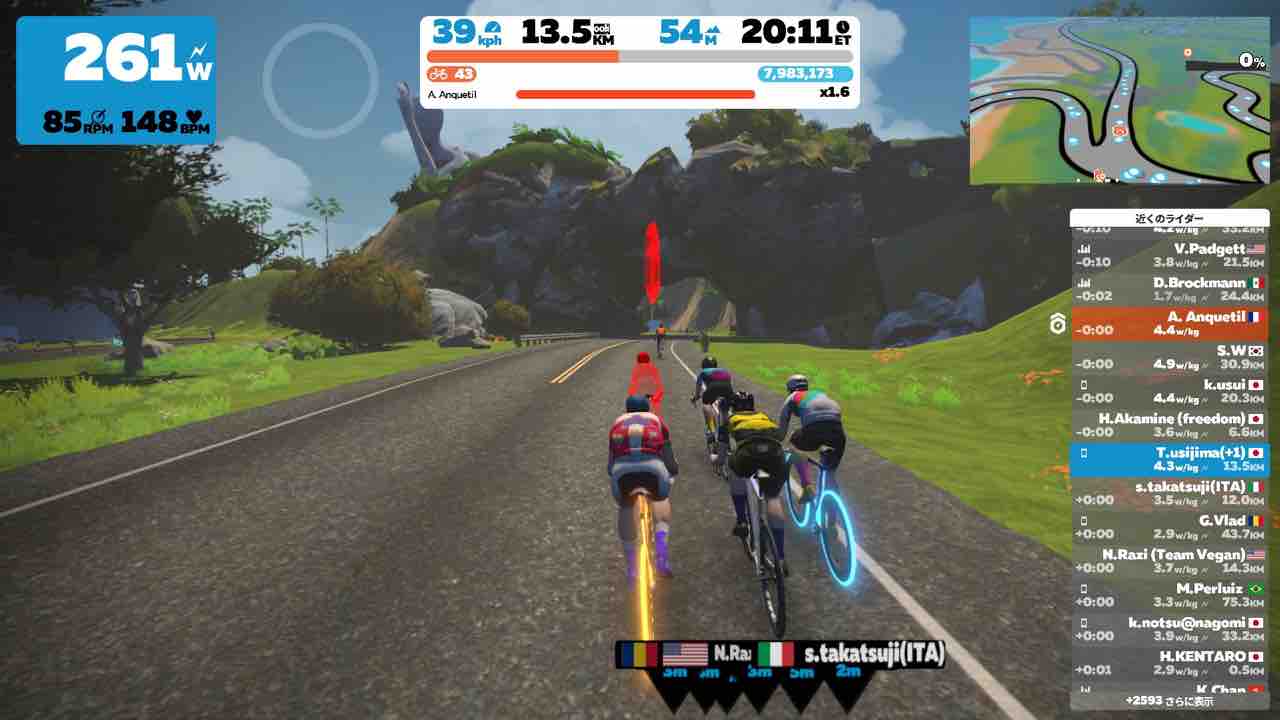 Zwift - Pace Partner Ride (A) 異世界おじさん : STIファクトリー備忘録