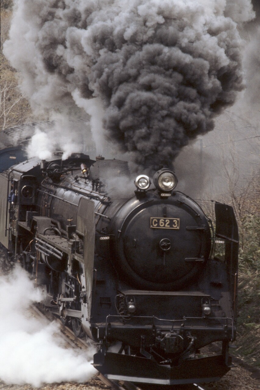 C62 3号機、大迫力 Kozawa : 混合列車 [記憶に残る鉄道情景] Railway Photos