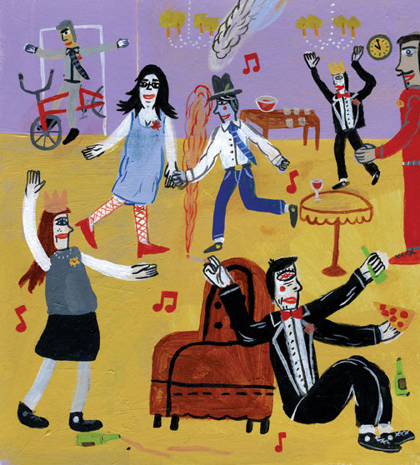 日常をPOPなタッチで描いたカラフルなKeith Warren Greiman氏のヘタウマな絵画！！ : ジャポンタ