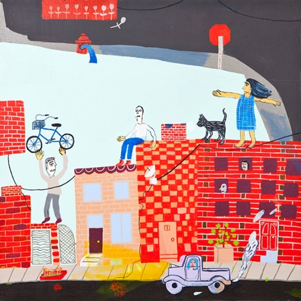 日常をPOPなタッチで描いたカラフルなKeith Warren Greiman氏のヘタウマな絵画！！ : ジャポンタ