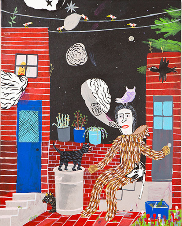 日常をPOPなタッチで描いたカラフルなKeith Warren Greiman氏のヘタウマな絵画！！ : ジャポンタ