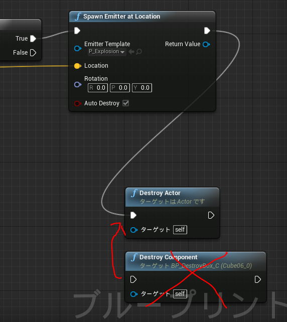 「UE4でVR勉強会」ブループリント入門補足と応用編その2 Destroy Component と Destroy Actor の違いと ...