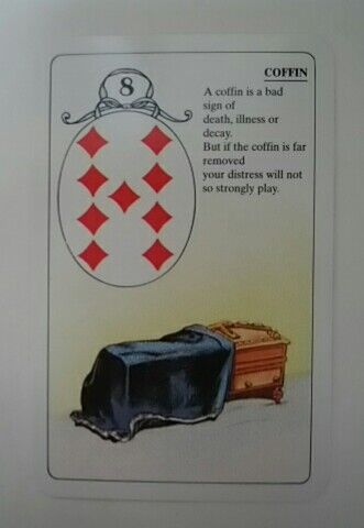 虹色のLenormand:8.Coffin 棺です