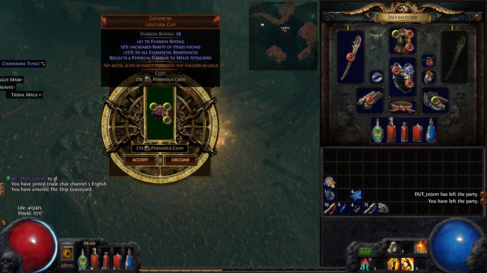 Path of Exile【Legacy】 ～Tala moana！～ : いきなりgoldrim！