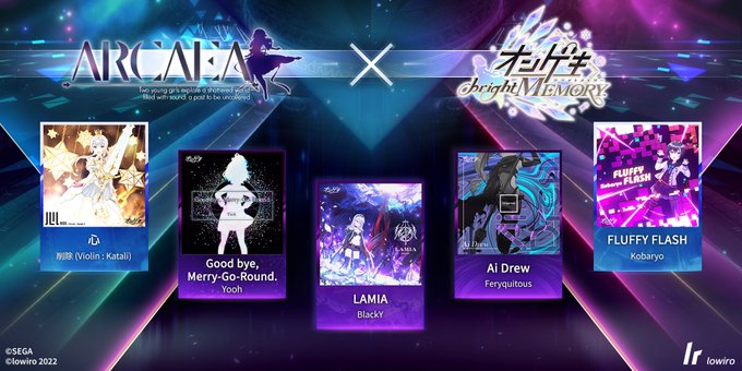 【Arcaea】(22/10/04)オンゲキコラボ第2弾が開始！ 追加楽曲には「LAMIA」「Goodbye, Merry-Go-Round ...