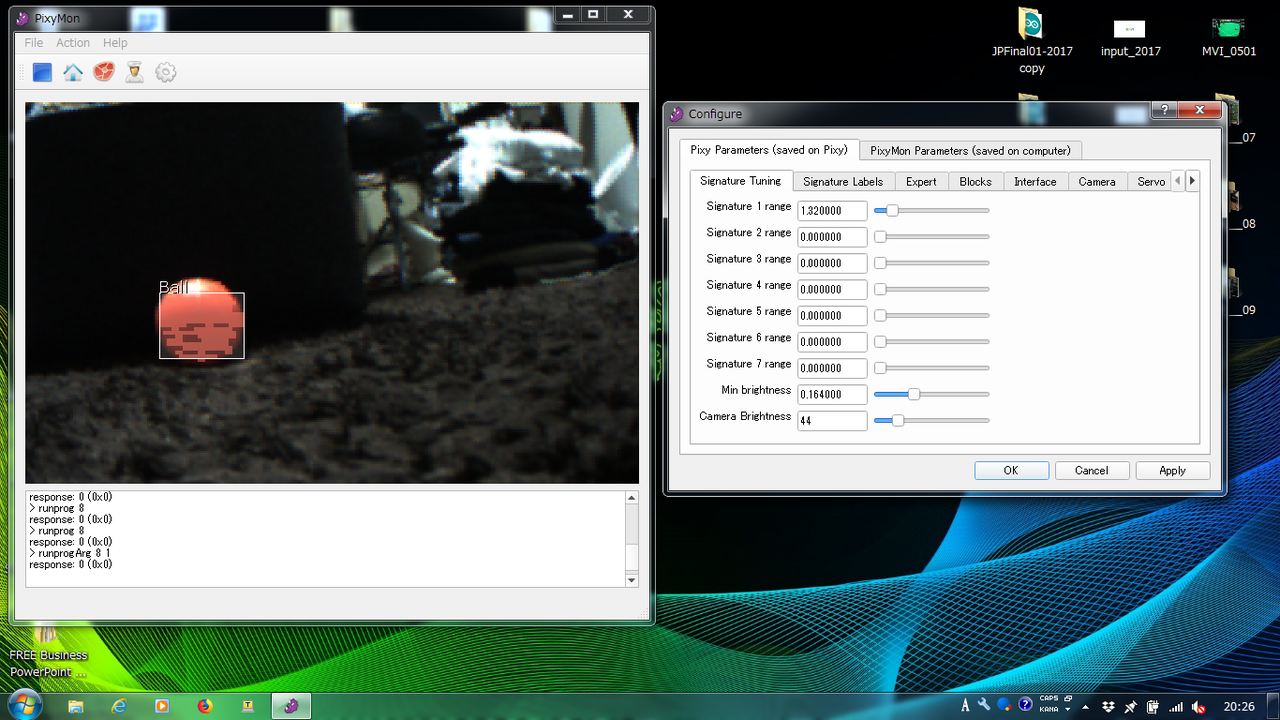 How to use PixyMon -PixyMonの使い方- : INPUT