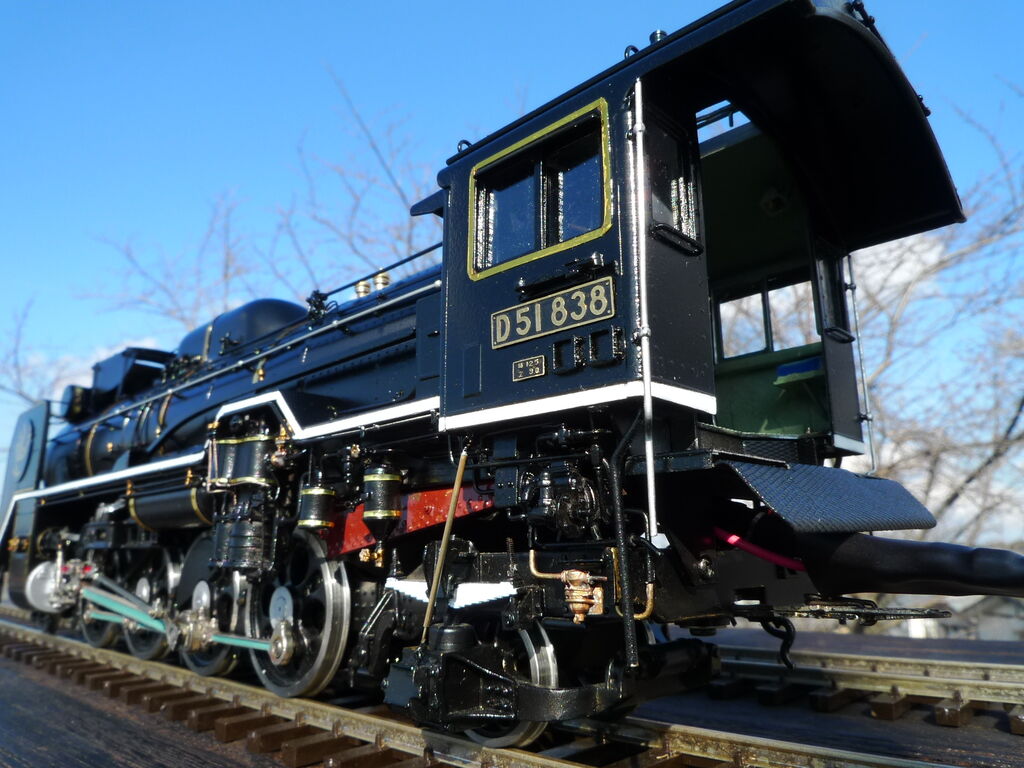 D51 838号機 全般検査66 機関側完成（FEF OJゲージ） : 雷比須鉄道工作日誌 OJゲージ