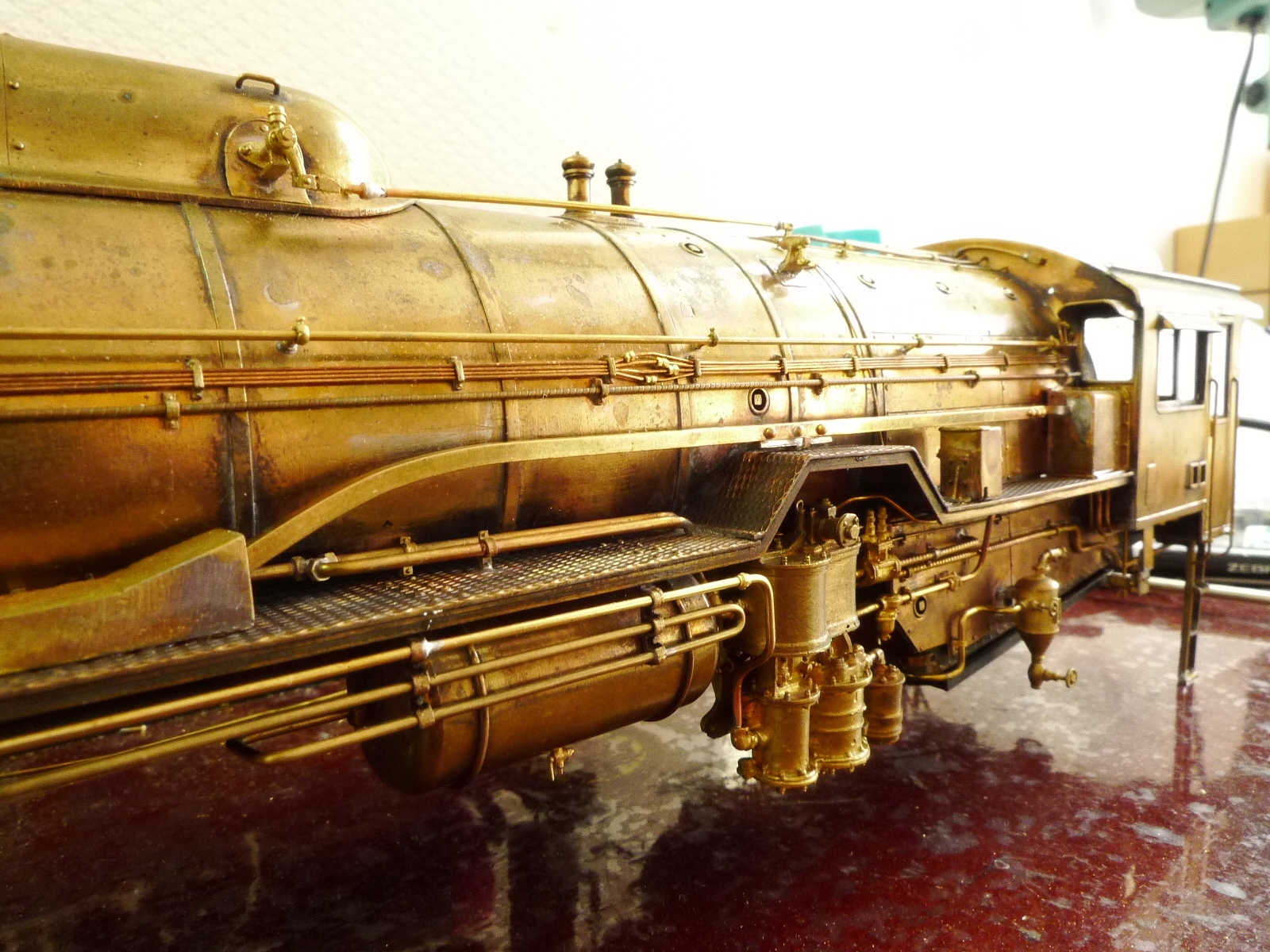 C62 22号機車籍復活への道023 逆転テコ（OJゲージ） : 雷比須鉄道工作日誌 OJゲージ