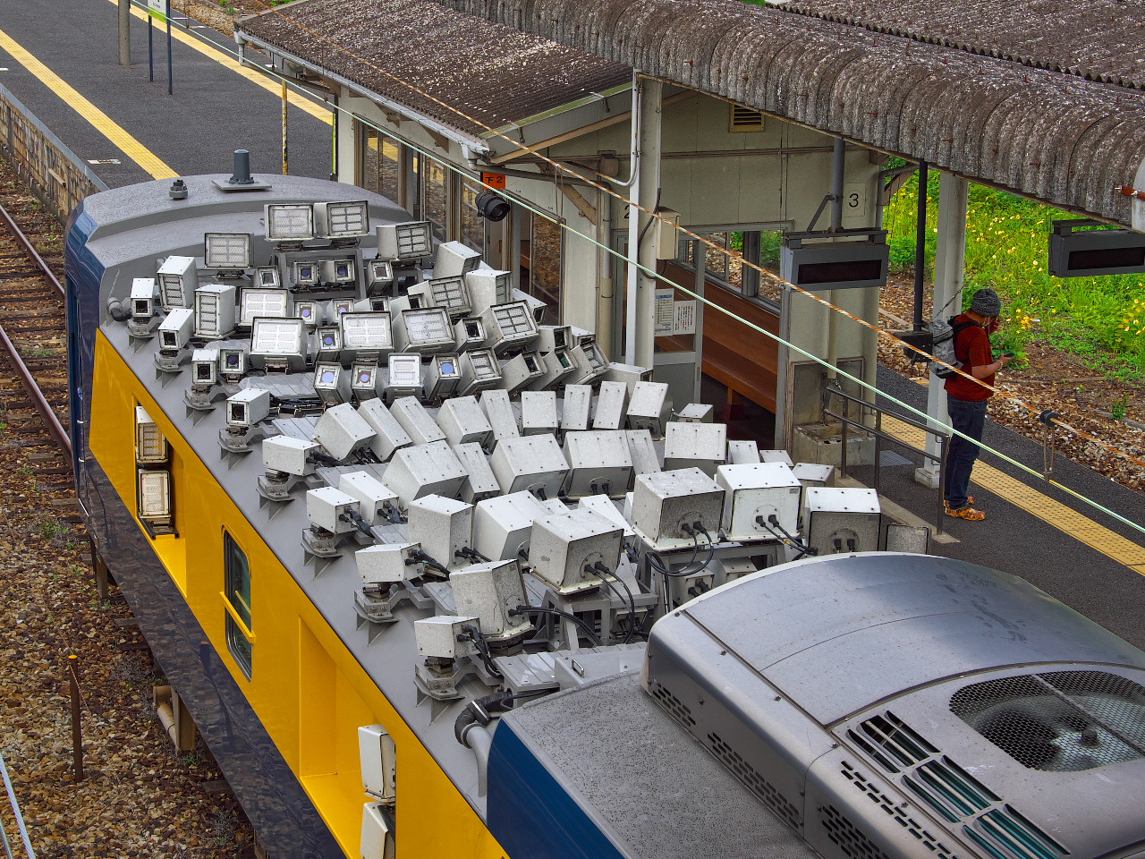 『DEC741系 検測』 試9367M 2023.6 ② / 万富駅 : 不易流行 ～ 親父のブログ