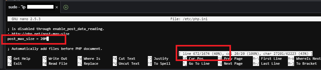 AWS Cloud9でphp.iniのファイルアップロード制限を解除する : 生涯、二流ライフ！