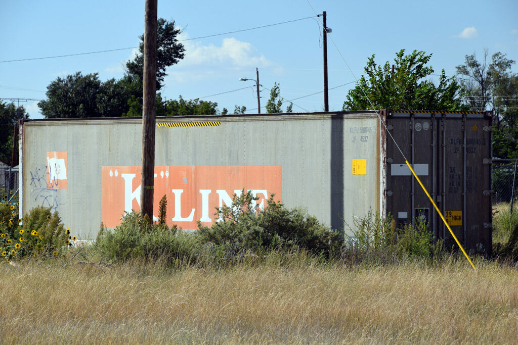 Wheels on Wheels 19 – 40’ “K” LINE Container on chassis : Boxcar Red ...