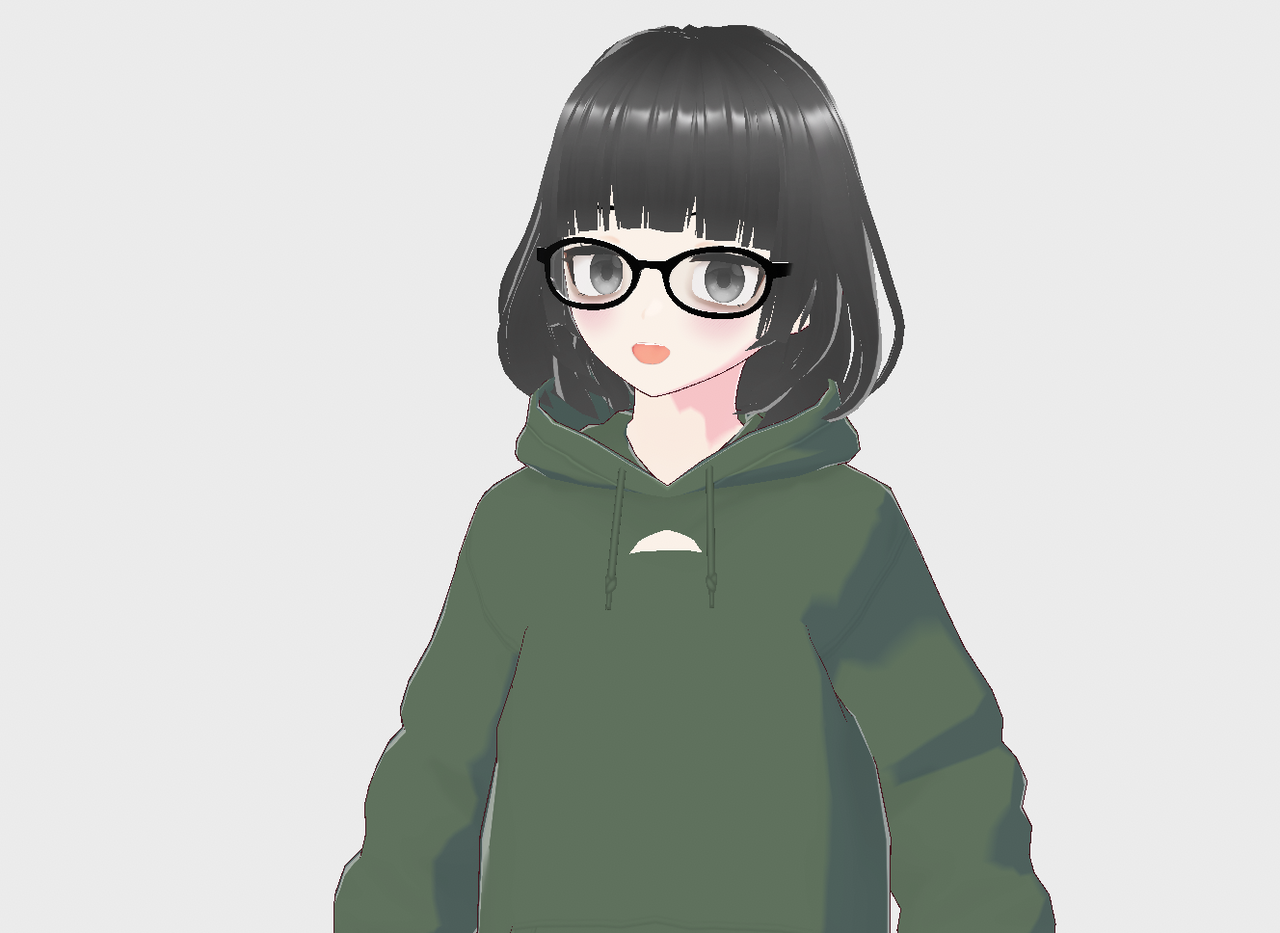 自分の使ってるアバターのVroid版を作って見た : メガネロのメモ