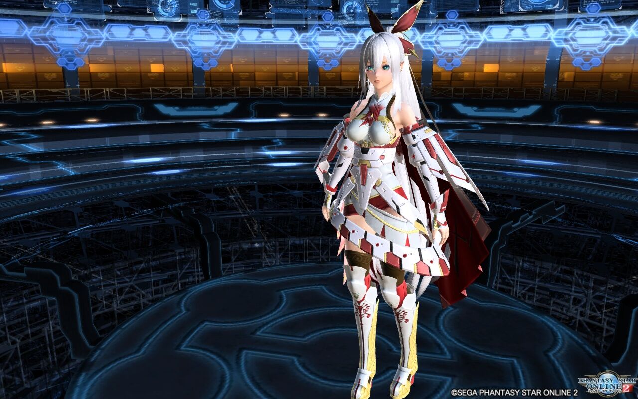 ハリエットの戦神衣＋ハリエットの戦装束 紅 : PSO2コーデ