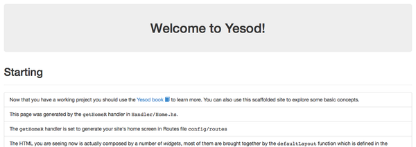haskell stackでYesodをインストールしてこんにちは！ : プログラミングの備忘録、Haskell、R、C、強化学習、ニューラル ...