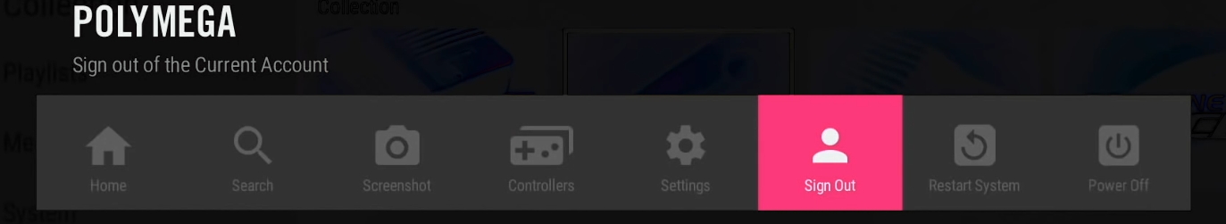 POLYMEGAの基礎知識（仮） : POLYMEGA：ゲーム選択時のコントローラーメニュー・連射設定機能について