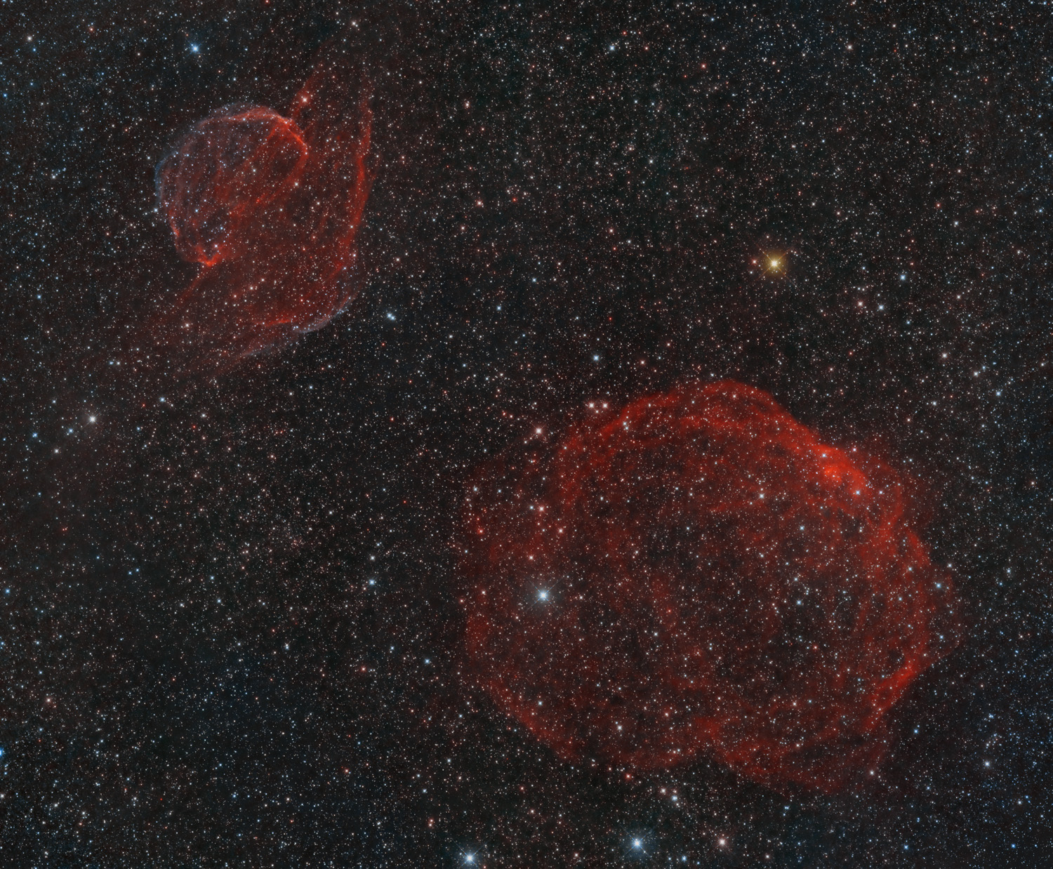 Sh2-223,Sh2-224 : 天体写真に挑戦中～～！