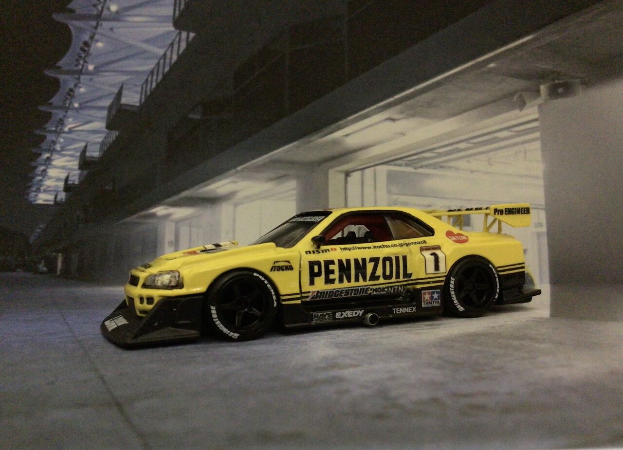 ホットウィール118話 LB-ER34 SUPER SILHOUETTE NISSAN SKYLINE PENNZOIL : 知恵と勇気で楽しむHobby