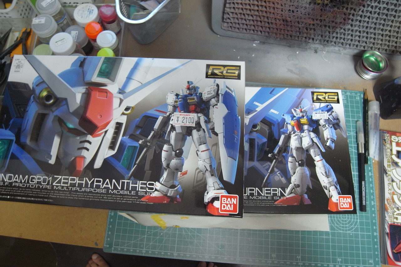リアルグレードNo12,13 RGガンダムGP01/GP02 : ガンプラの作り方。