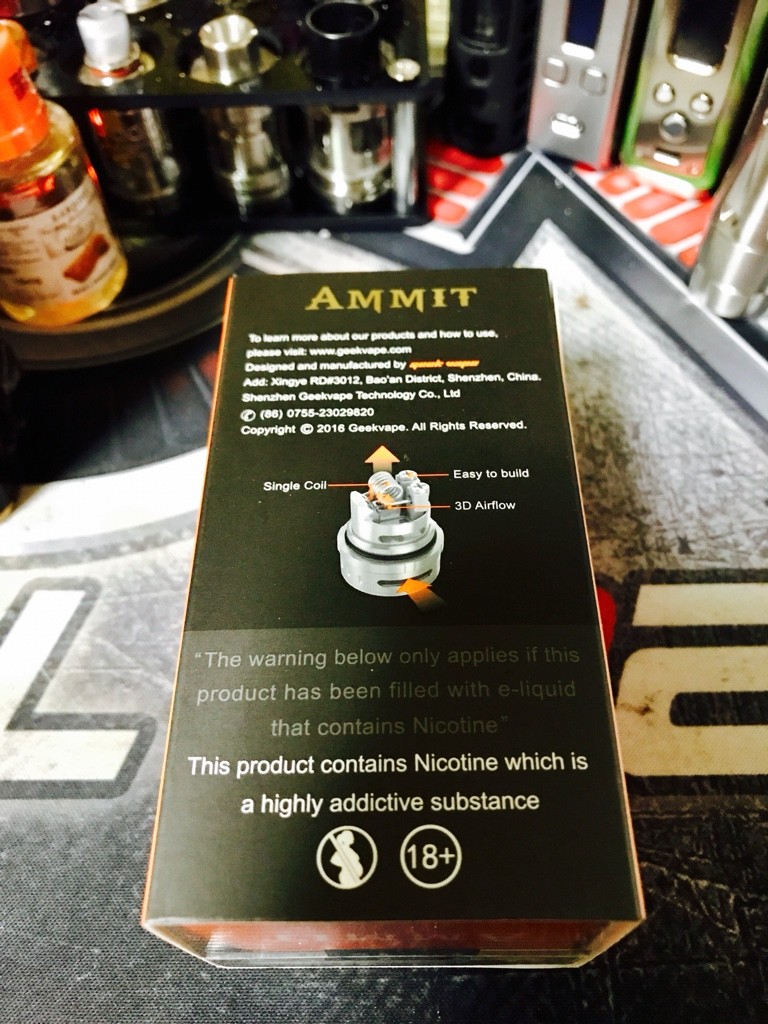 【アトマイザー レビュー】Geekvape AMMIT RTA : SapporoVapor RYUK55 VAPE沼blog♪