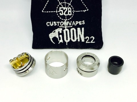 【アトマイザー レビュー】528 Custom Vapes GOON 22 RDA : SapporoVapor RYUK55 VAPE沼blog♪