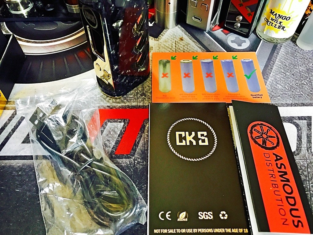 【MOD レビュー】CKS X ASMODUS VR STRIDE 80W Box Mod : SapporoVapor RYUK55 ...