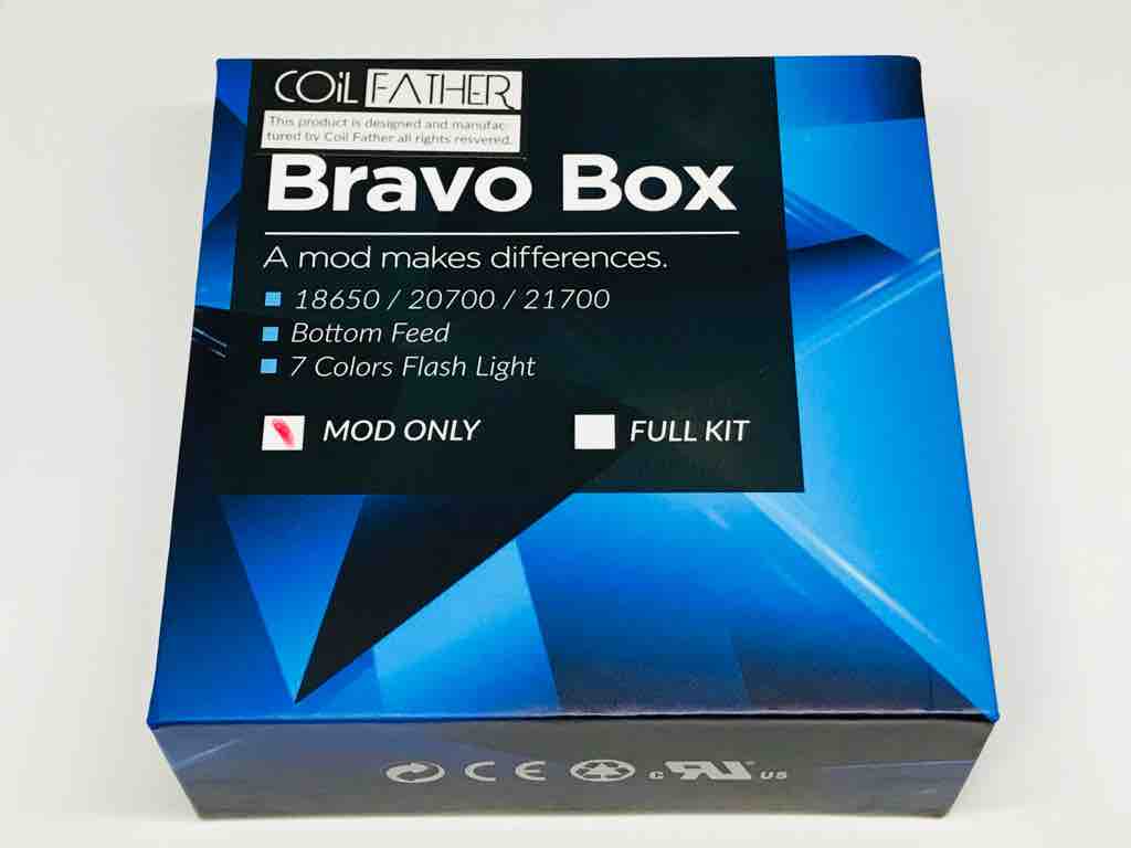 【MOD レビュー】Coil Father Bravo Squonk Box Mod : SapporoVapor RYUK55 VAPE沼blog♪