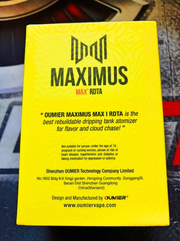 【アトマイザー レビュー】OUMIER Maximus Max RDTA : SapporoVapor RYUK55 VAPE沼blog♪