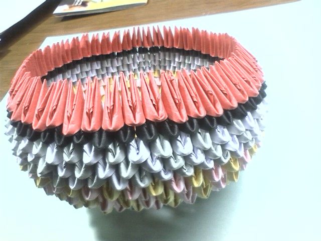 立体折り紙 入れ物 その2 : 新しい立体的な折り紙を作ります