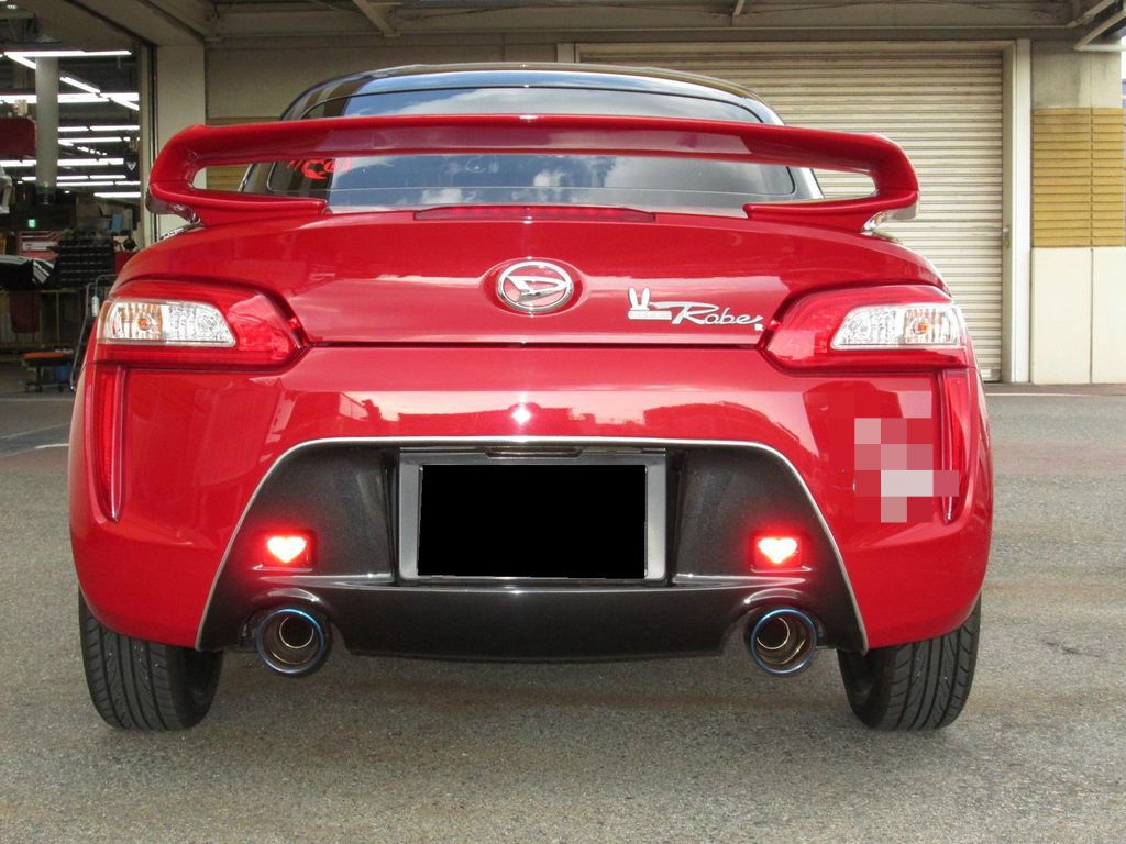 Super Autobacs sunshine KOBE TUNING BLOG : COPEN Robeにエアロの取付