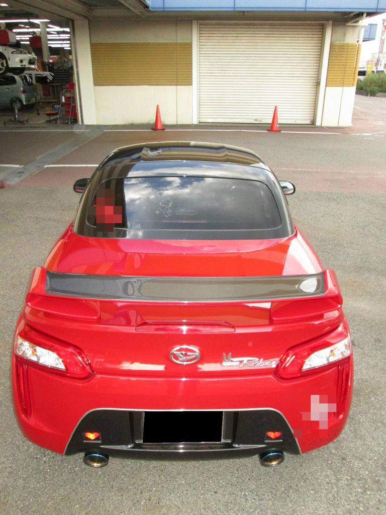 Super Autobacs sunshine KOBE TUNING BLOG : COPEN Robeにエアロの取付