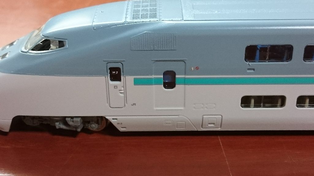 tomix e1系旧塗装にインレタ : Sky blue車両センター