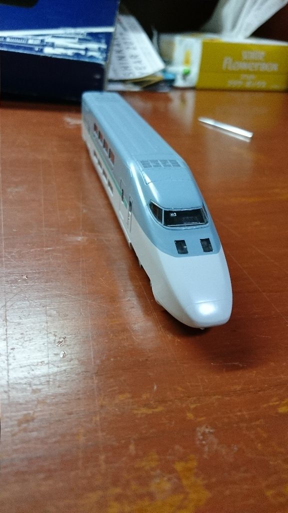 tomix e1系旧塗装にインレタ : Sky blue車両センター