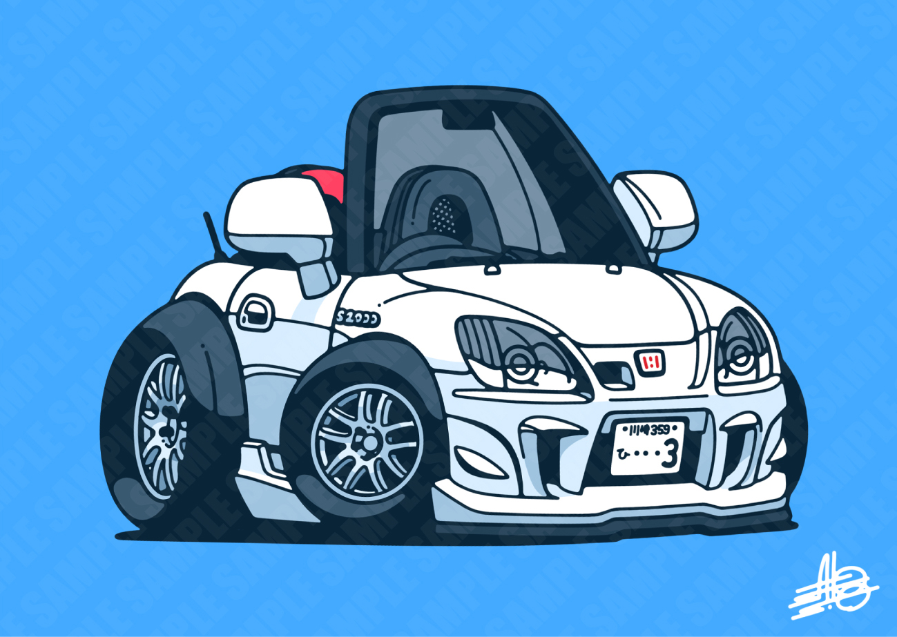 ホンダ S2000 / さとしおのイラスト制作事例 case10 : 偶刊サトシオモータースBLOG
