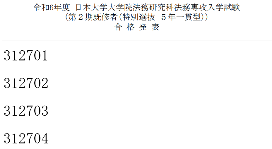 Schulze BLOG:【2024年度ロー入試情報】日大ロー入試第2期 合格者21人（昨年同時期と同数）、1期と2期の合格者数合計は45人 ...
