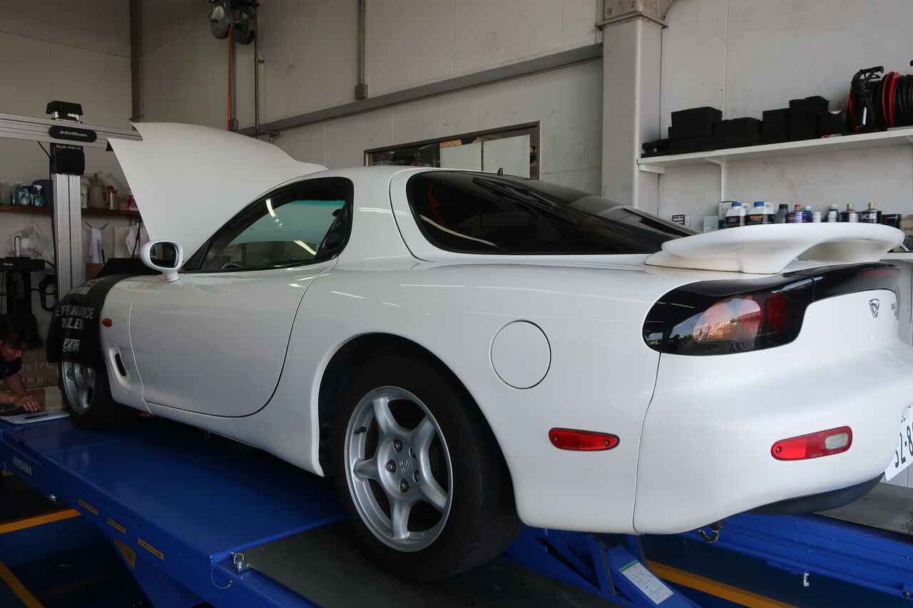 FD3S愛車診断圧縮測定、RX7修理、NDロードスターTE37、86ZN6車検、チタンマフラー溶接、RB26分解、SARDデモカーGR86 ...