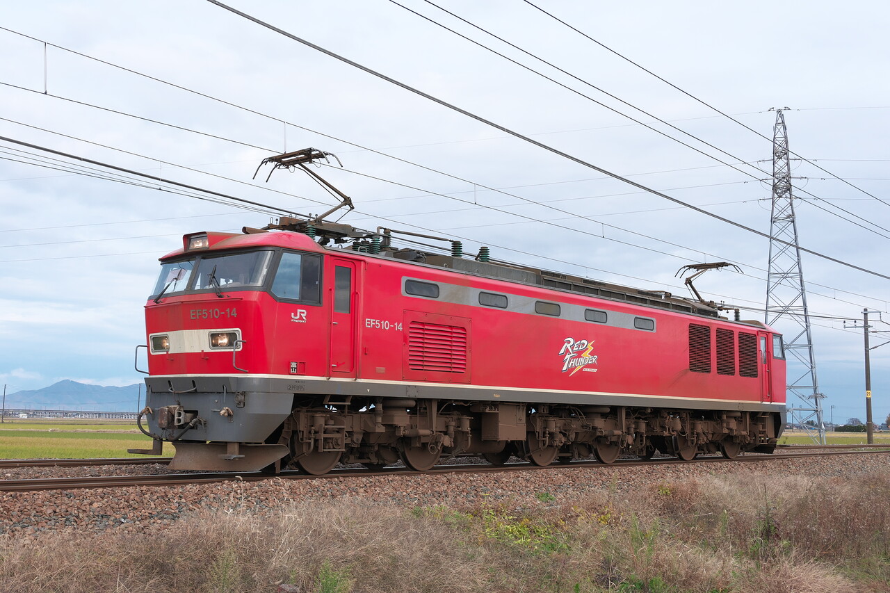 青と赤のEF510電機機関車 : リョウタンPP