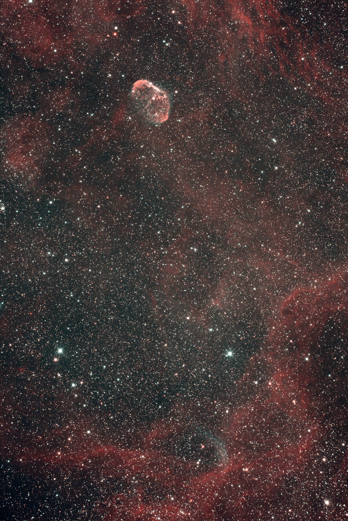 はくちょう座 クレセント星雲付近（Sh2-105) WR134 : Hiro*の星ブログ