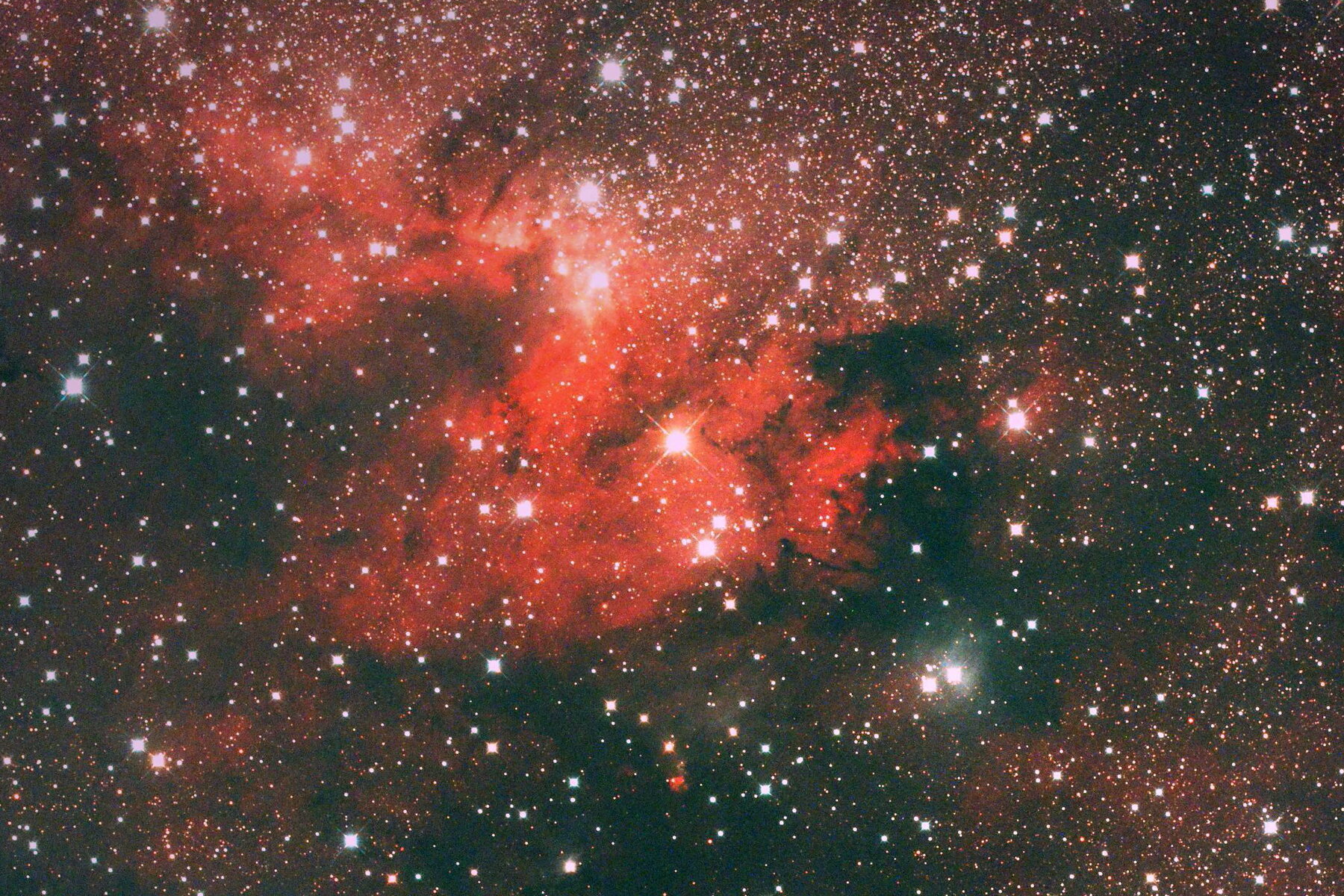 ケフェウス座 sh2-154 sh2-155（洞窟星雲） : Hiro*の星ブログ