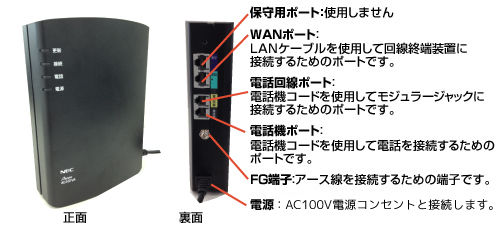 全面的な「光通信」工事でネットと電話が開通。ONUモデム・光電話対応ルータ : fueブログ