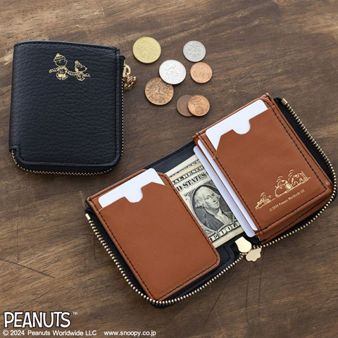 SNOOPY YEAR OF THE SNAKE COMPACT WALLET BOOK BLACK : 雑誌付録パトロール