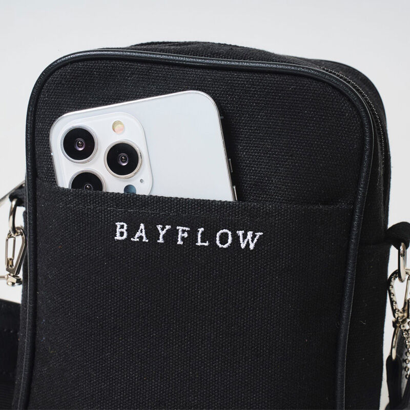 BAYFLOW ペットボトルがタテに入る! LOGO SHOULDER BAG BOOK BLACK special package : 雑誌付録パトロール