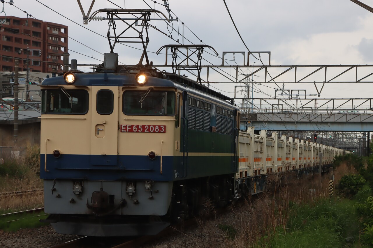 新鶴見界隈1158-2（8157レ EF65 2083, 8156レ EF65 2087） : 新鶴見通信