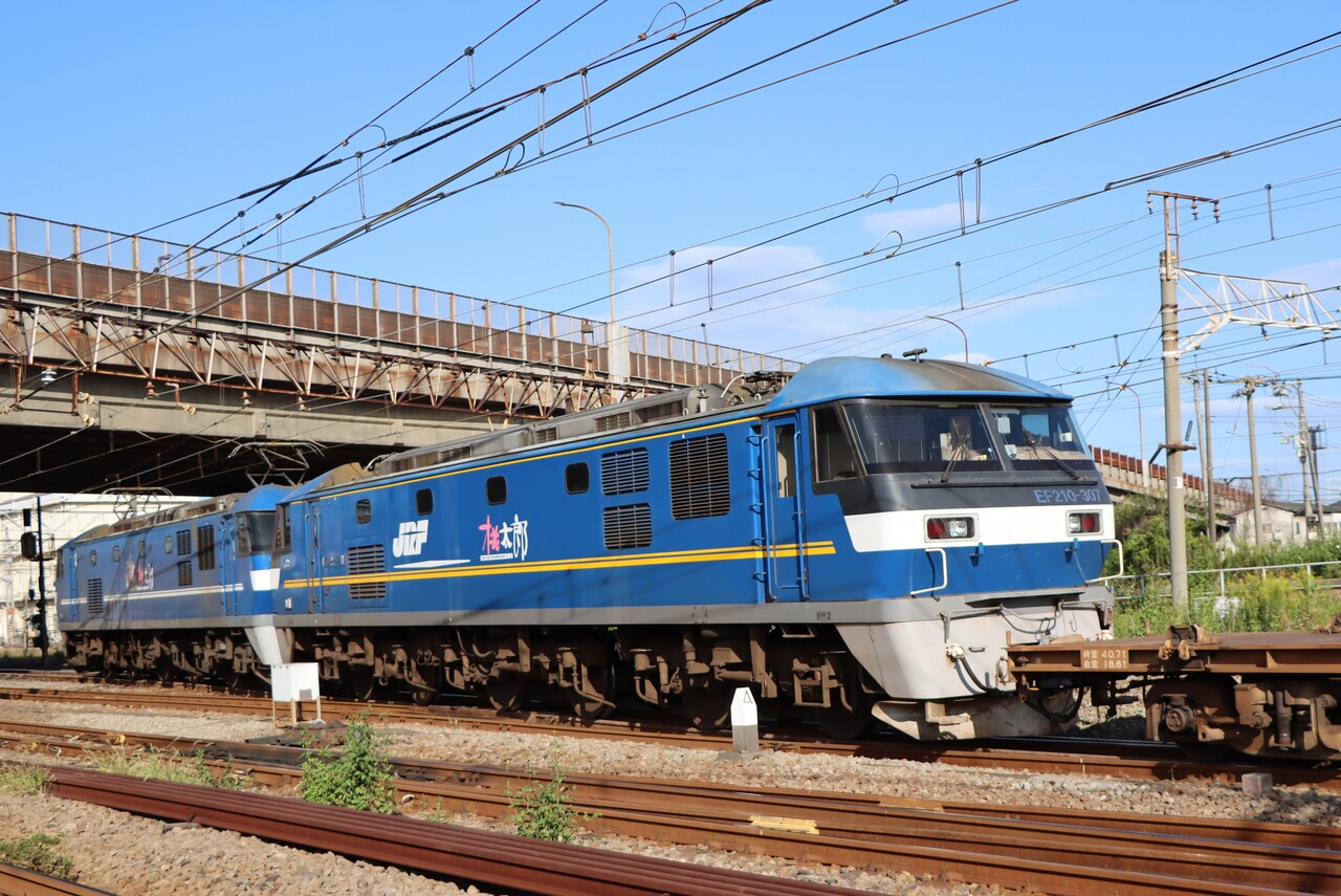 東海道本線 91（8764レ EF210-7 + EF210-307） : 新鶴見通信