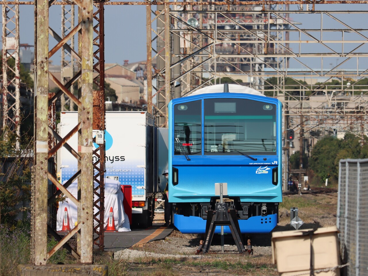 鶴見線 138（水素ハイブリッド電車 FV-E991系「HYBARI」 扇町駅） : 新鶴見通信