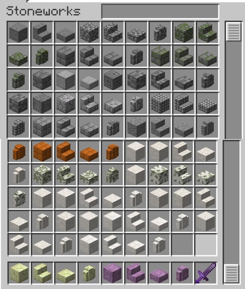 マイクラ MOD 解説 #5 【建築を更にオシャレに！ Stoneworks】 : 遅咲き店長のゲームプレイ日記