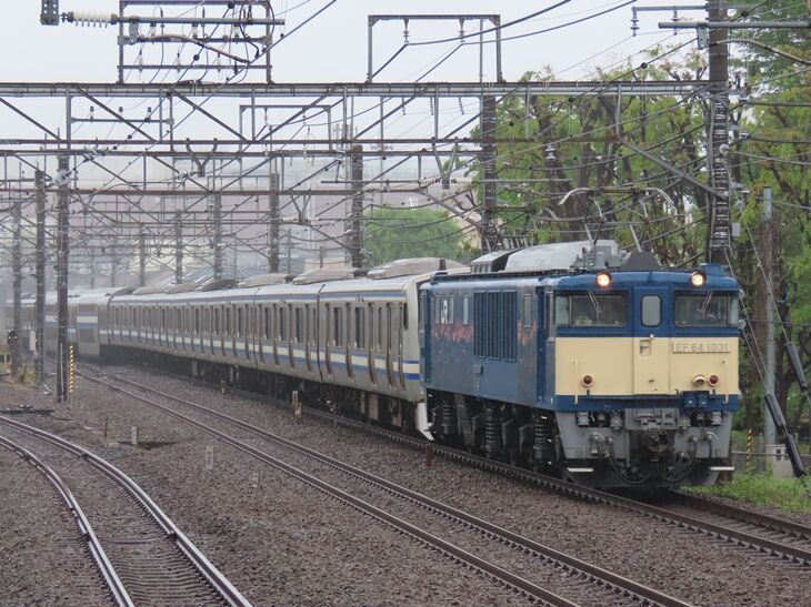EF64-1031＋E217系クラY-42編成（廃車回送）、EF210形電気機関車（156・151・105）、あかぎ号・さくら号（回送） - 令和7年4月 : 深徒徒