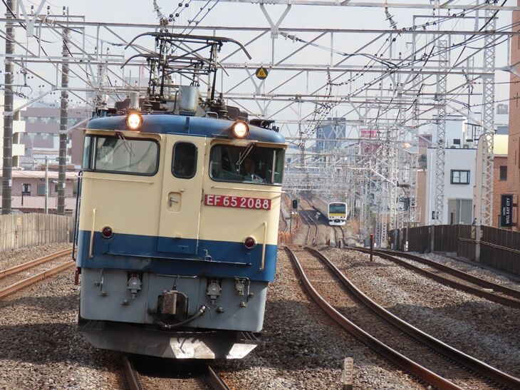 総武本線（EF65-2088）＋常磐線（E657系青・E657系黄・E657系橙・E657系紅・赤電）＋武蔵野線（銀タキ） - 令和7年2月 : 深徒徒